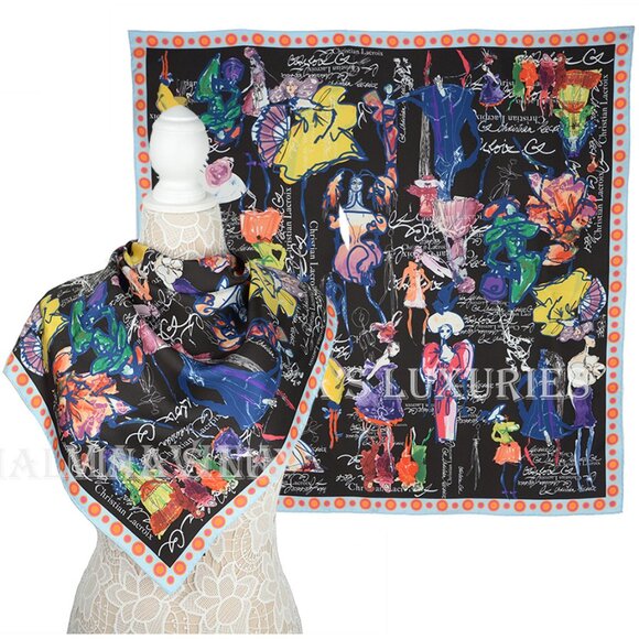 Christian Lacroix | Accessories | Christian Lacroix Silk Scarf Couture ...